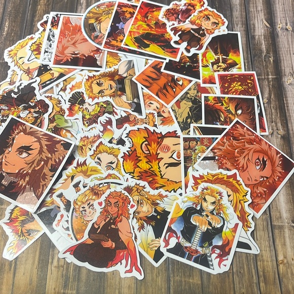 N/A | Design | 5for Anime Demon Slayer Rengoku Kyojuri 50 Sticker Pack ...